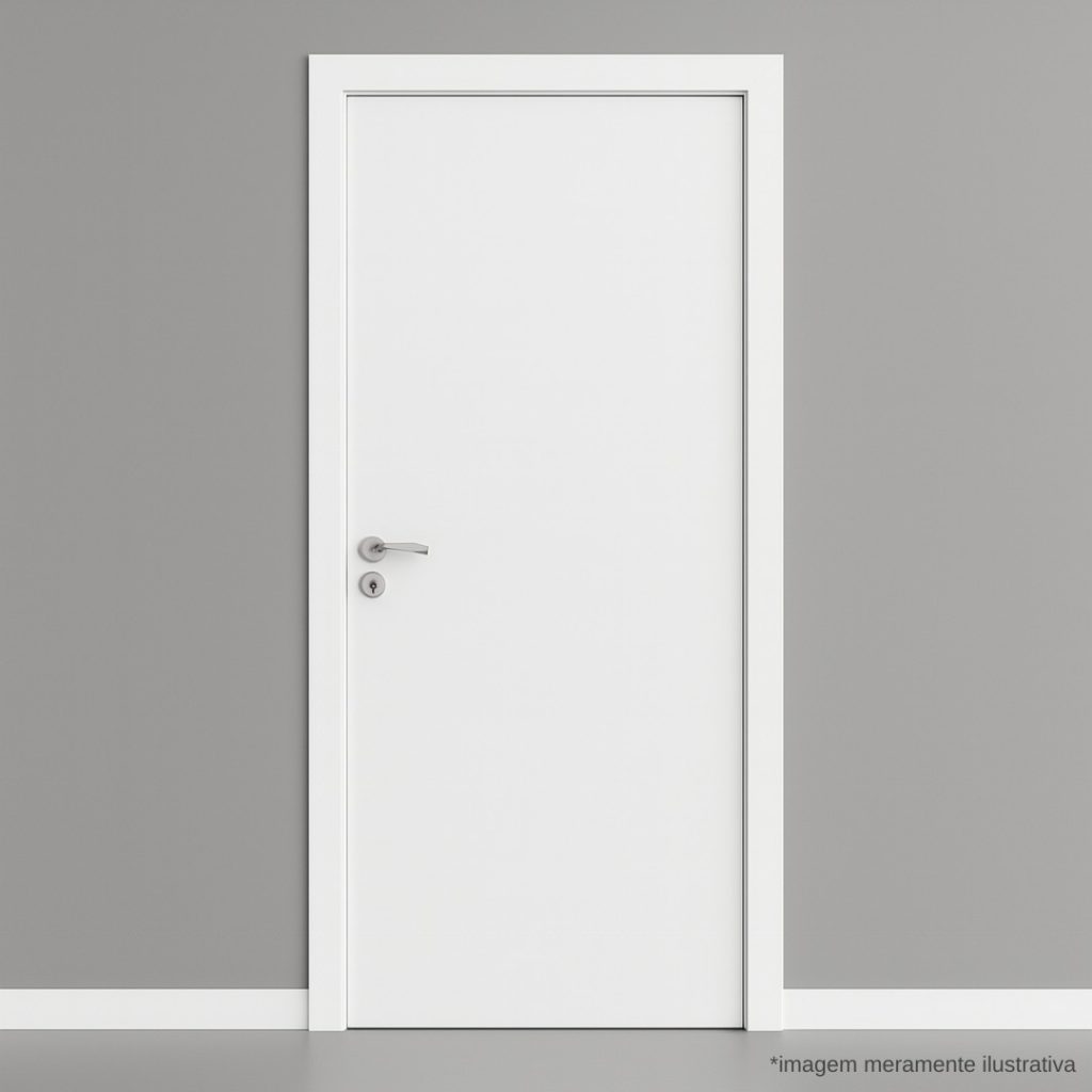 Kit Porta Pronta – WPC Wood PVC Branca – Interna - JR Portas Gaspar