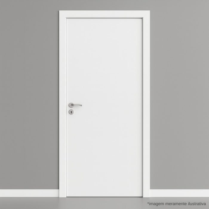 Kit Porta Pronta – WPC Wood PVC Branca – Interna - JR Portas Gaspar